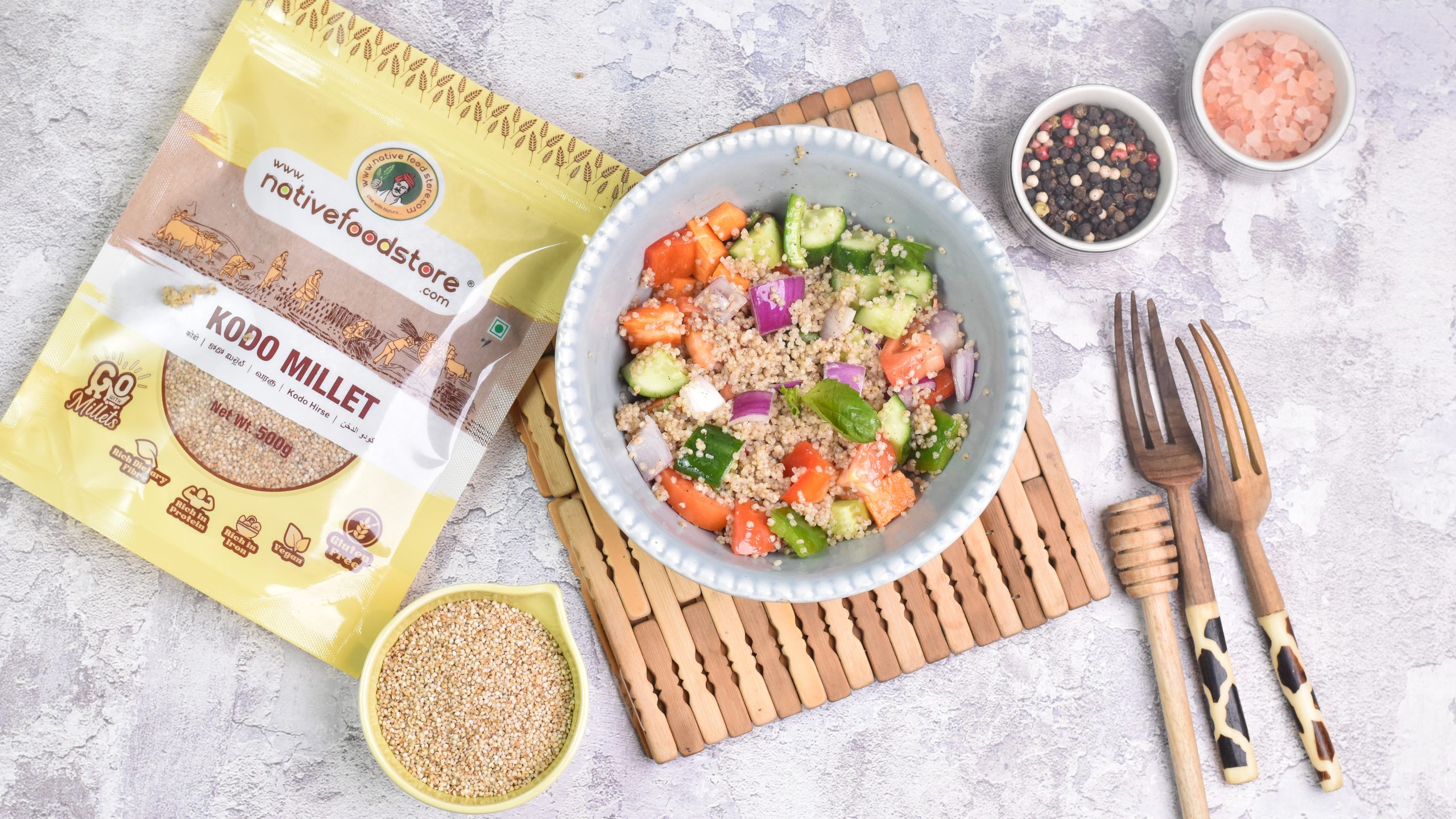 How to Make Easy Veg millet salad - Native Food Store